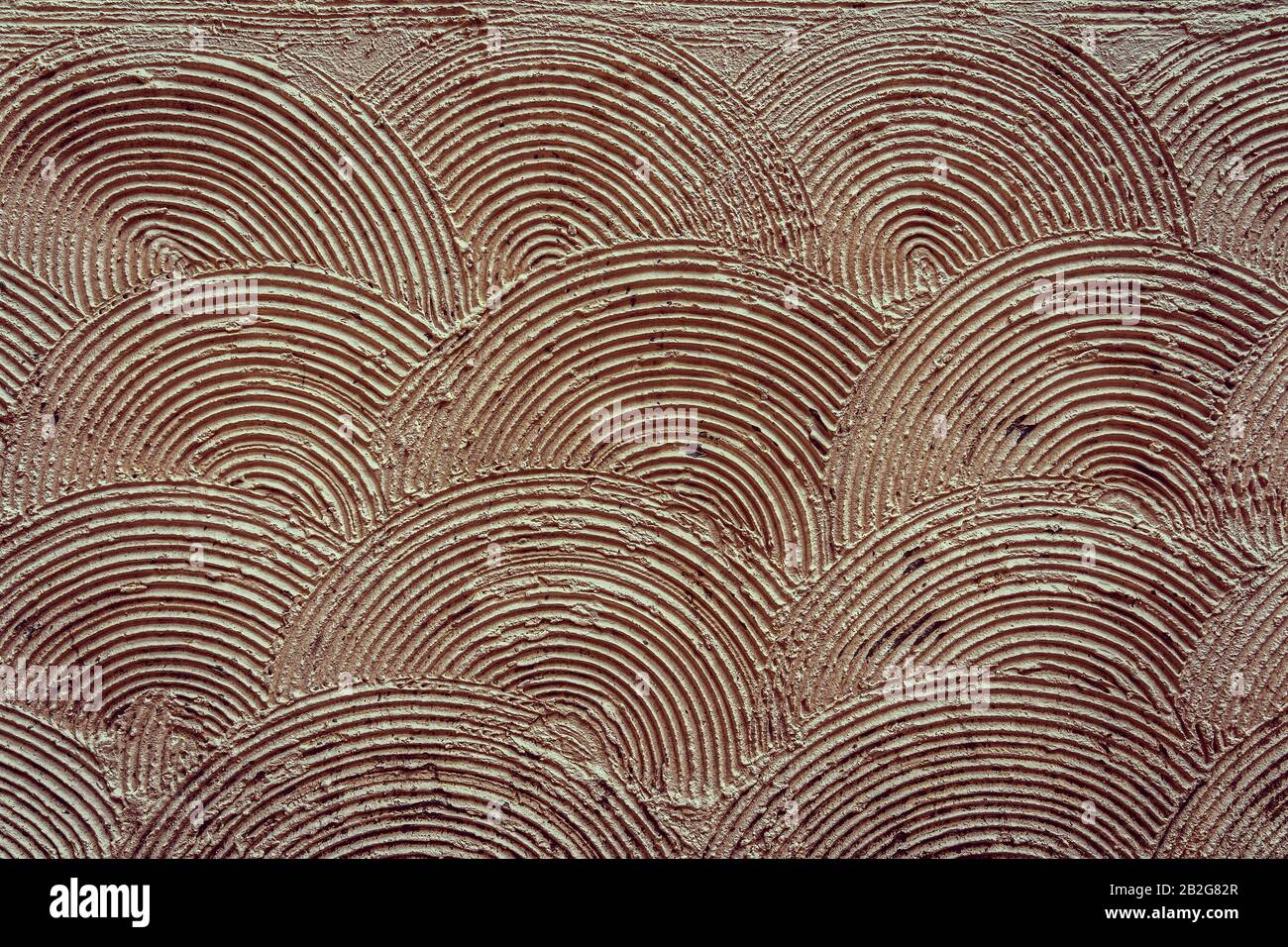 overlapping concentric circle wall pattern background, old brick ...