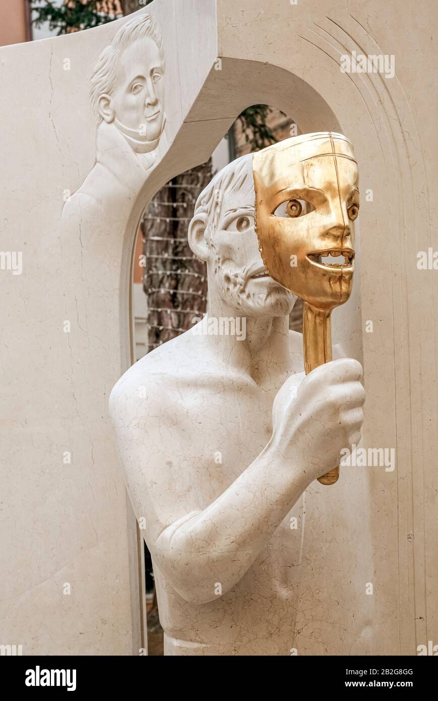 Italy Marche Pesaro Piazza Mosca - exterior of Palazzo Mosca ...