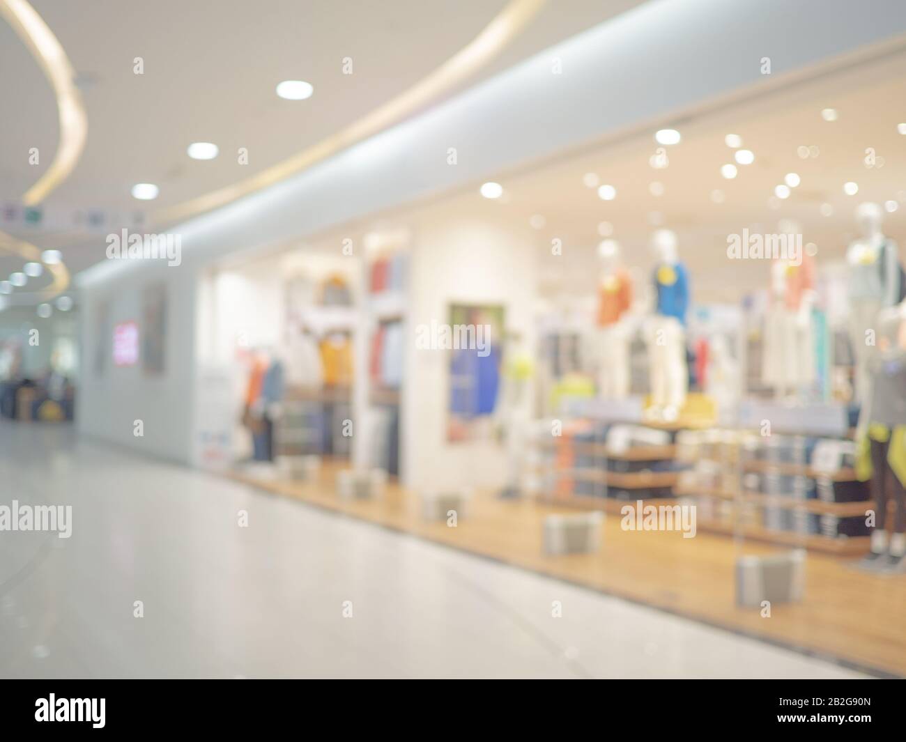 blurred clothing store in background, abstract blur in clothing shop in ...