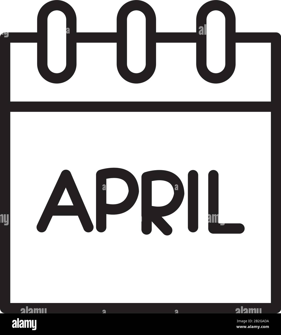 calendar with april fools day line style icon Stock Vector Image & Art ...