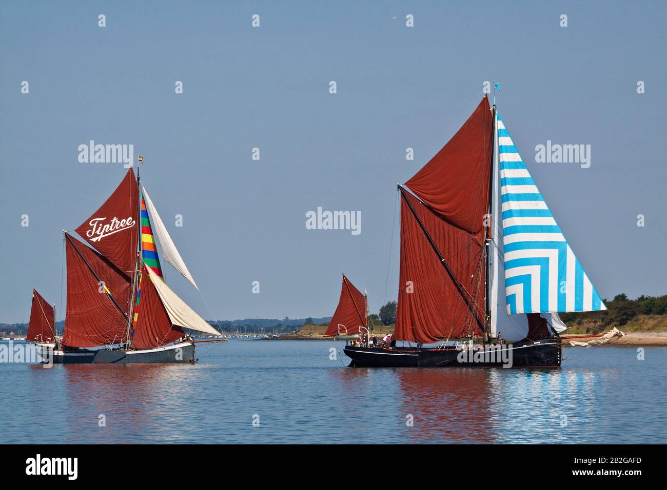 Thames sailing barges Adieu and Decima Stock Photo - Alamy