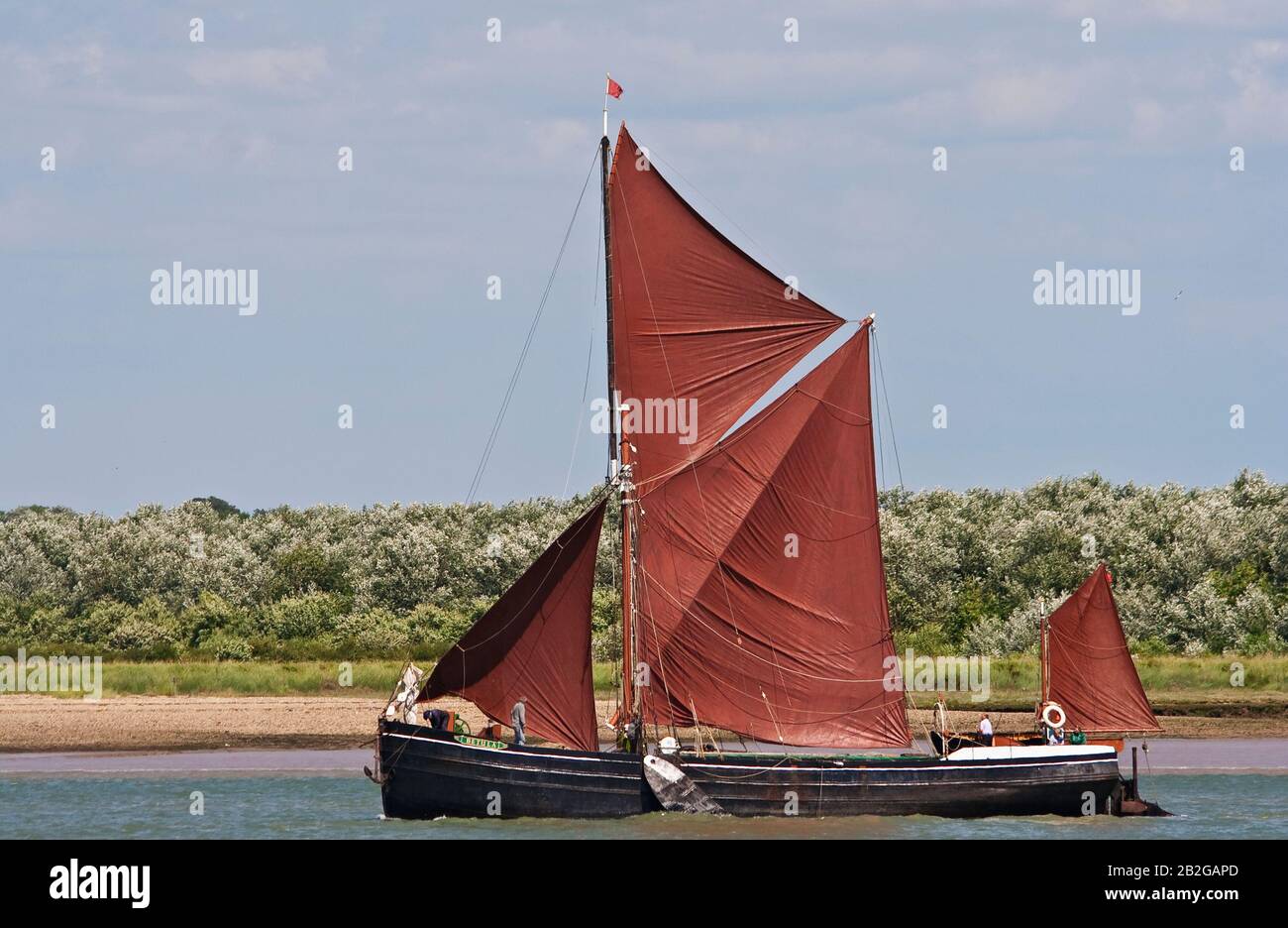 Thames sailing barge Betula Stock Photo - Alamy