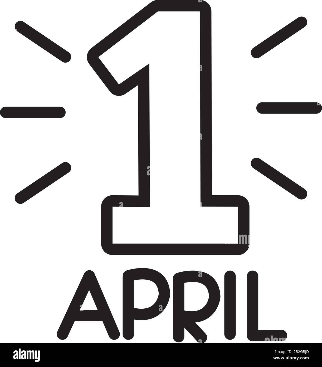 april april fools day line style Stock Vector Image & Art - Alamy