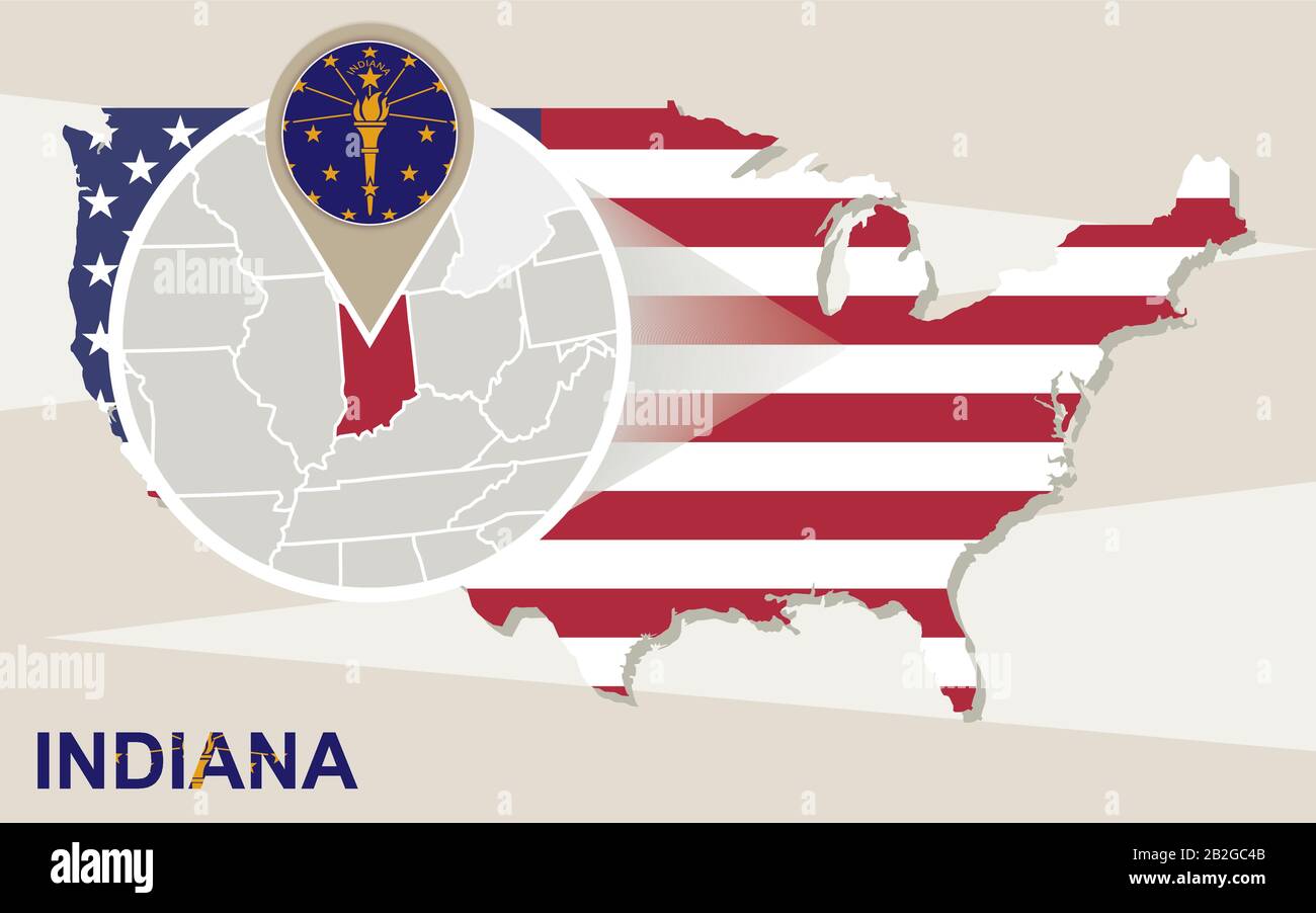 Hoosier flag Stock Vector Images - Alamy
