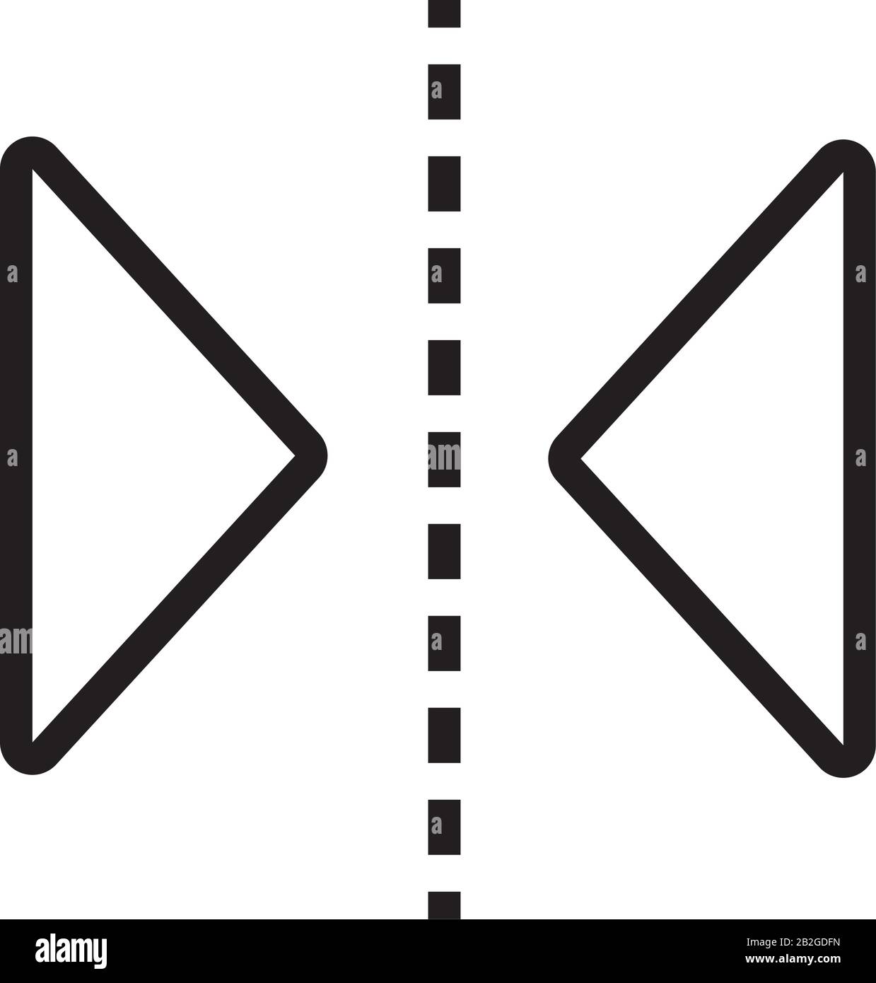 lines and triangle designer line style icon Stock Vector Image & Art ...