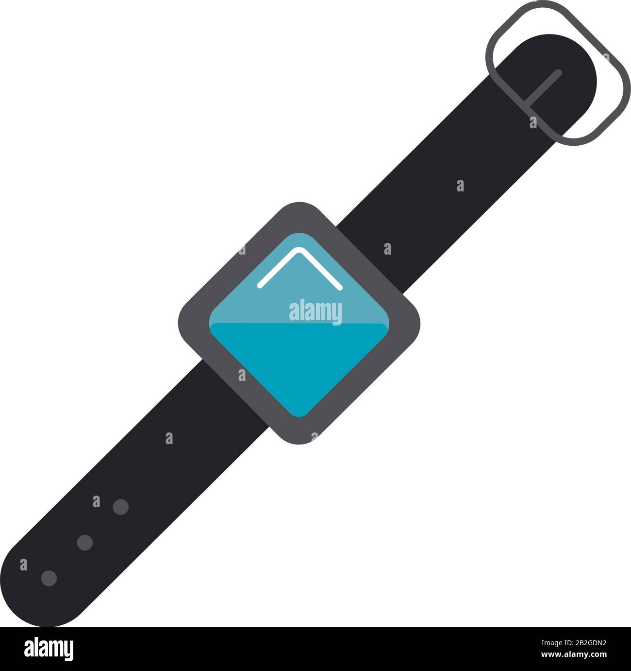 smart watch flat style icon Stock Vector Image & Art - Alamy