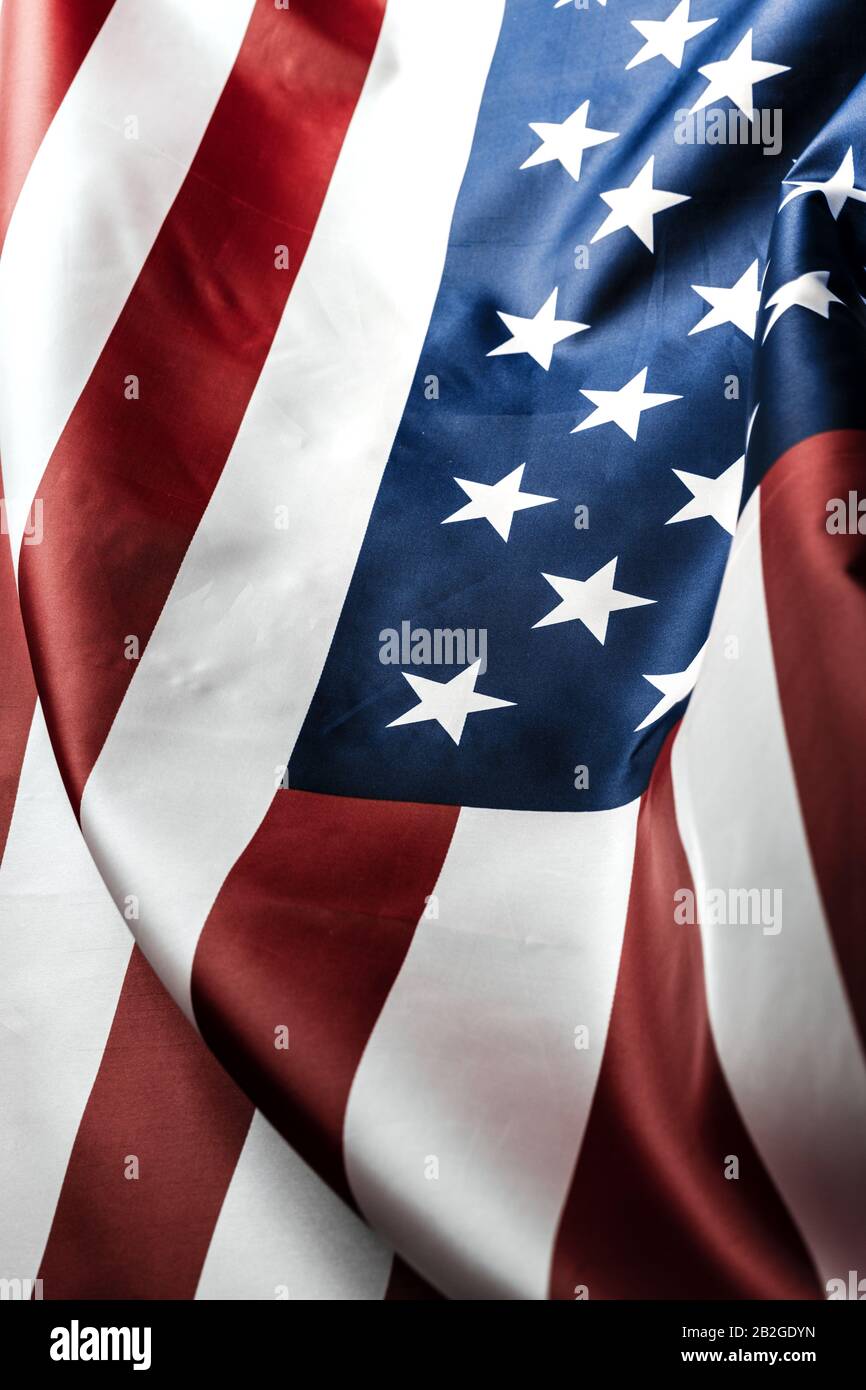 Beautifully waving star and striped American flag Stock Photo - Alamy