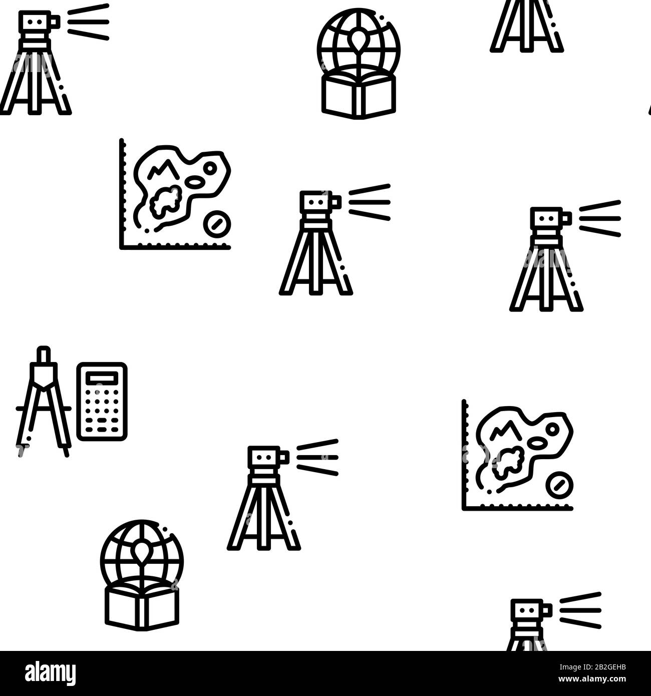 Topography Research Seamless Pattern Vector Stock Vector Image & Art ...