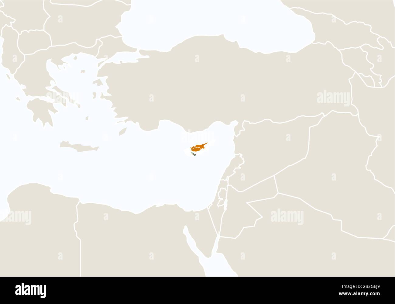 Cyprus Map Europe High Resolution Stock Photography and Images - Alamy