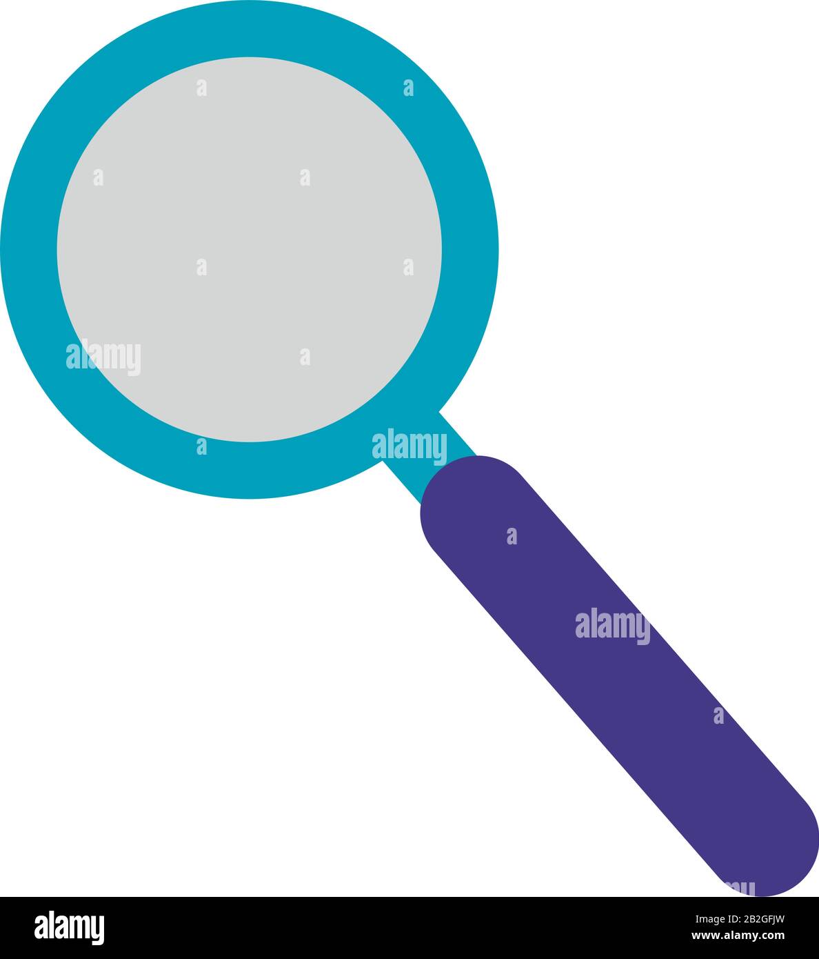 magnifying glass flat style icon Stock Vector Image & Art - Alamy
