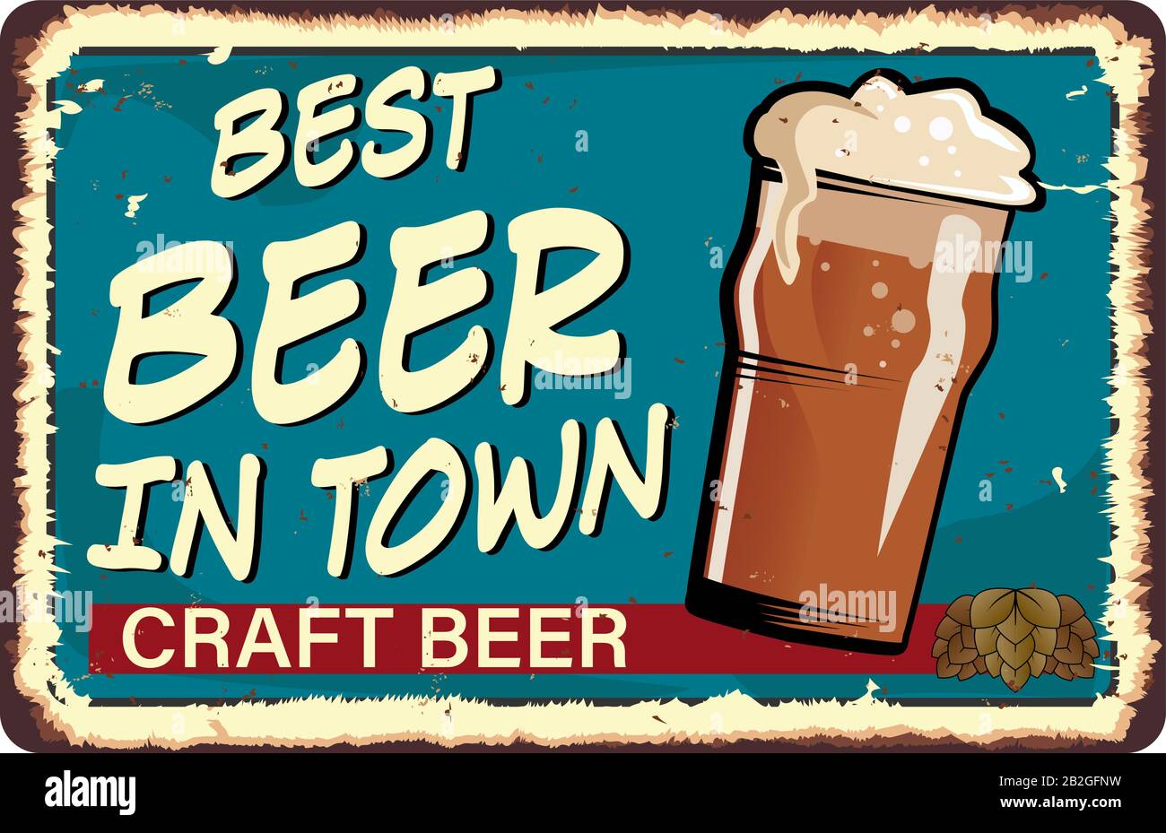 1950s beer Stock Vector Images - Alamy