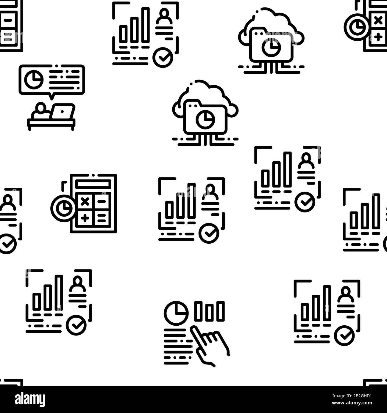 Statistician Assistant Seamless Pattern Vector Stock Vector Image & Art ...