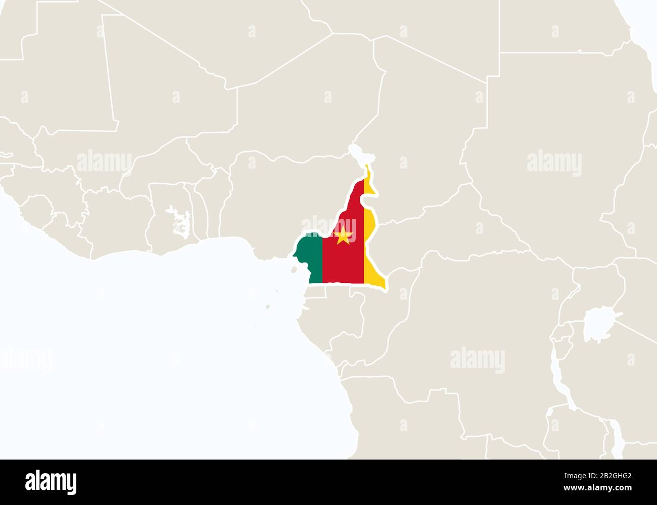 Cameroon Map High Resolution Stock Photography and Images - Alamy