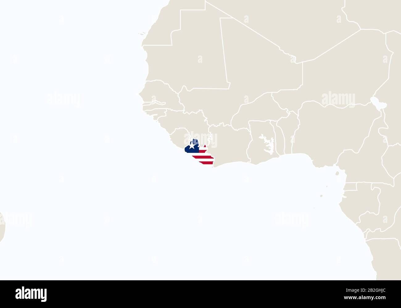 Liberia border Stock Vector Images - Alamy