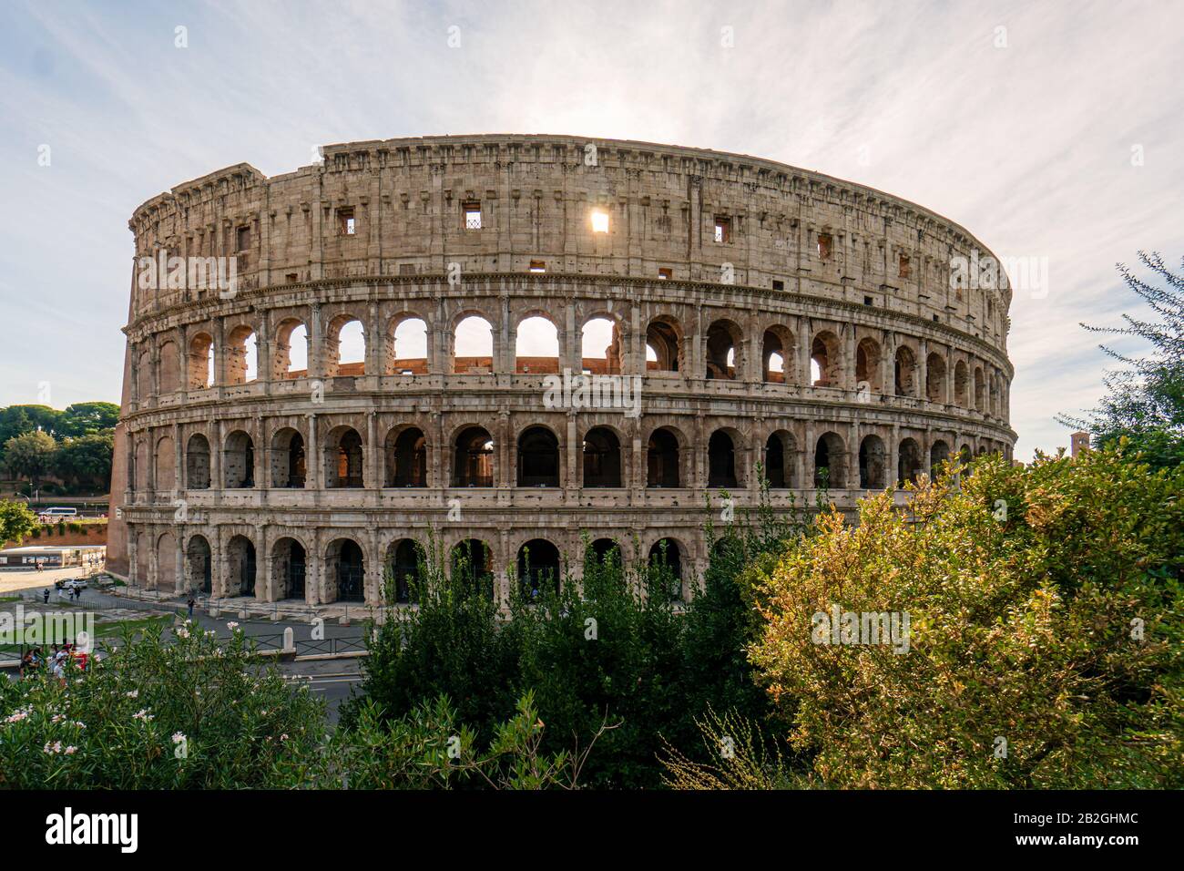 Rome, Italy - October 03 2018: Colosseum a large amphitheatre in Rome ...