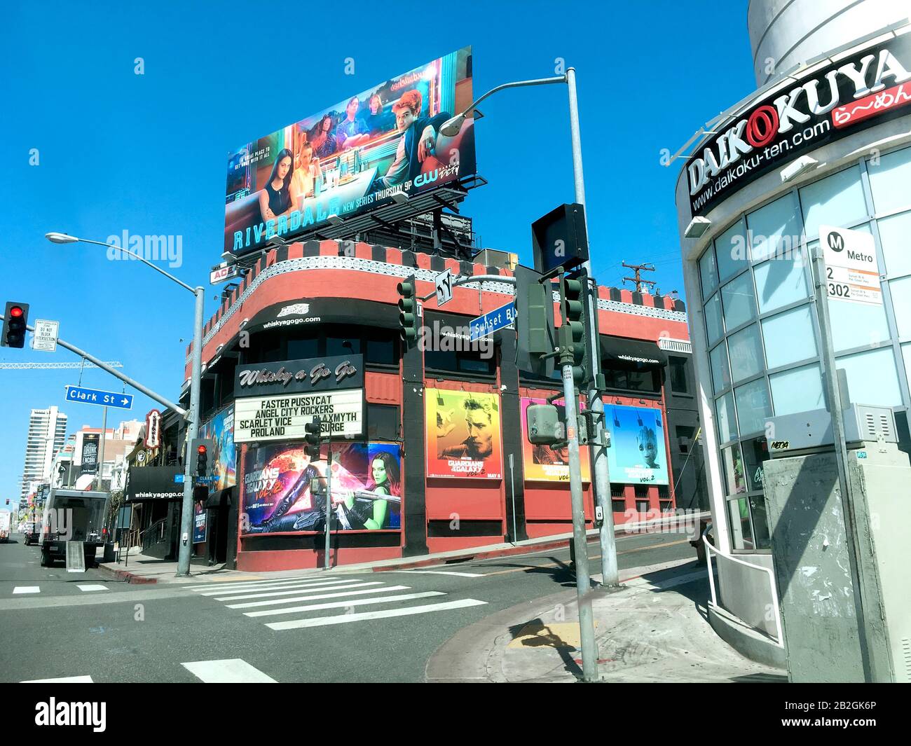 Whisky A Go Go nightclub and concert music venue on Sunset Boulevard ...