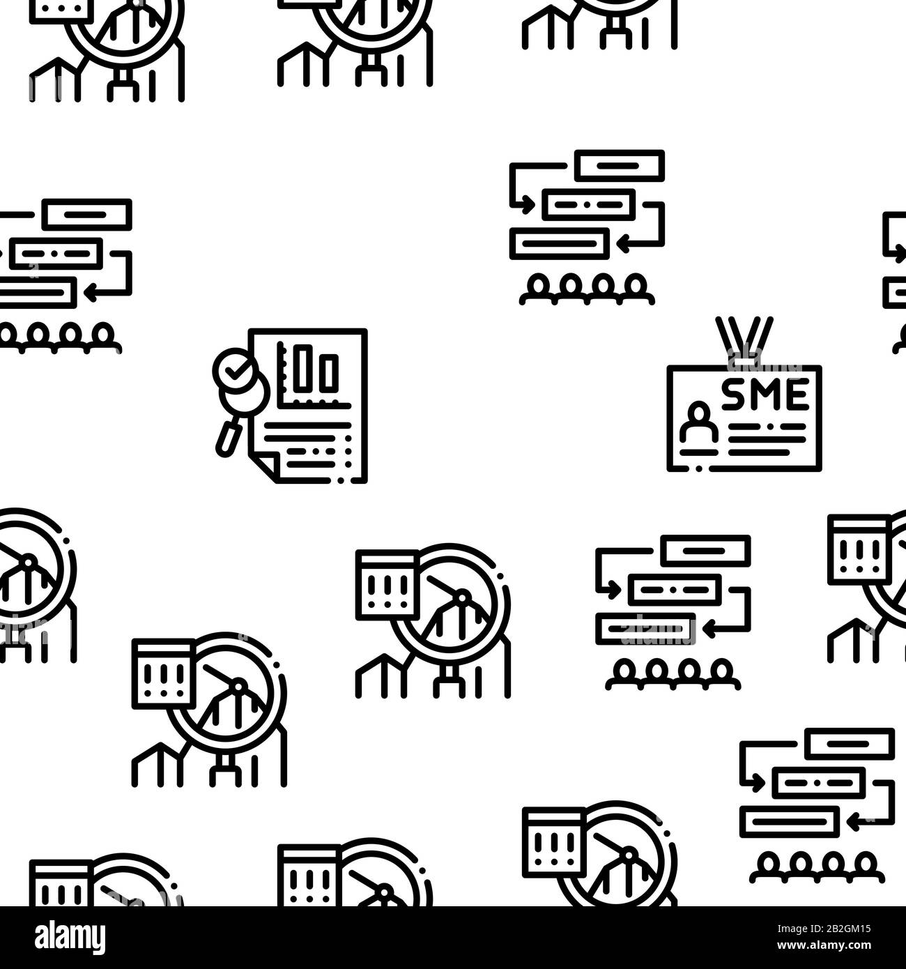 Sme Business Company Seamless Pattern Vector Stock Vector Image & Art ...