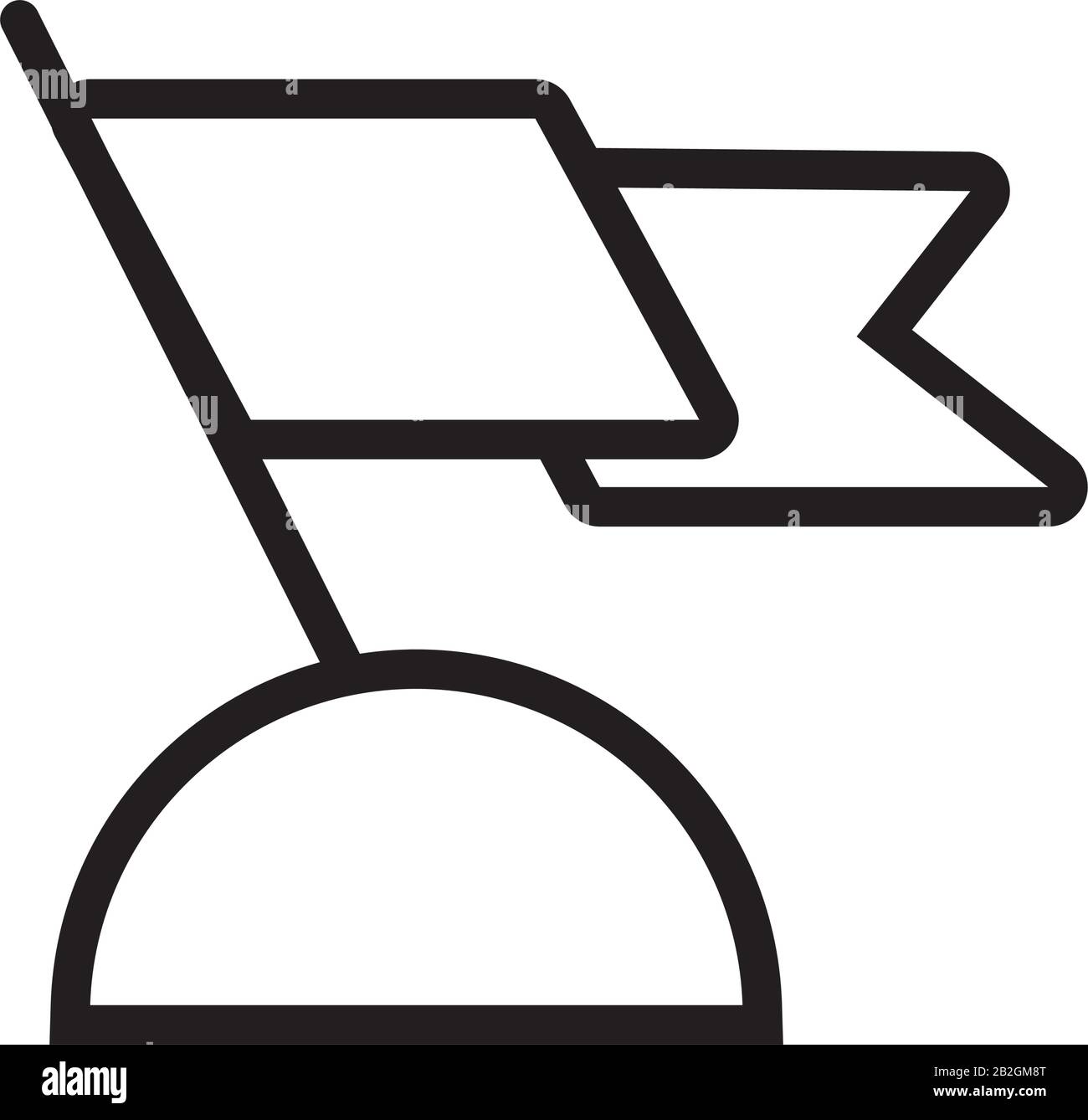 success flag line style icon Stock Vector Image & Art - Alamy