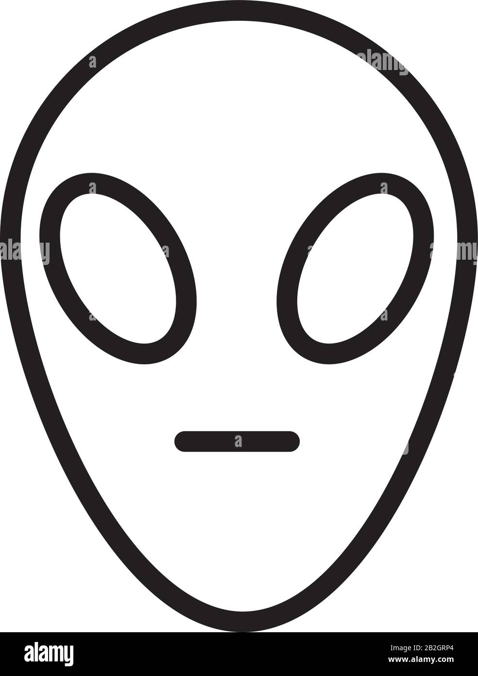 alien mask line style icon Stock Vector Image & Art - Alamy