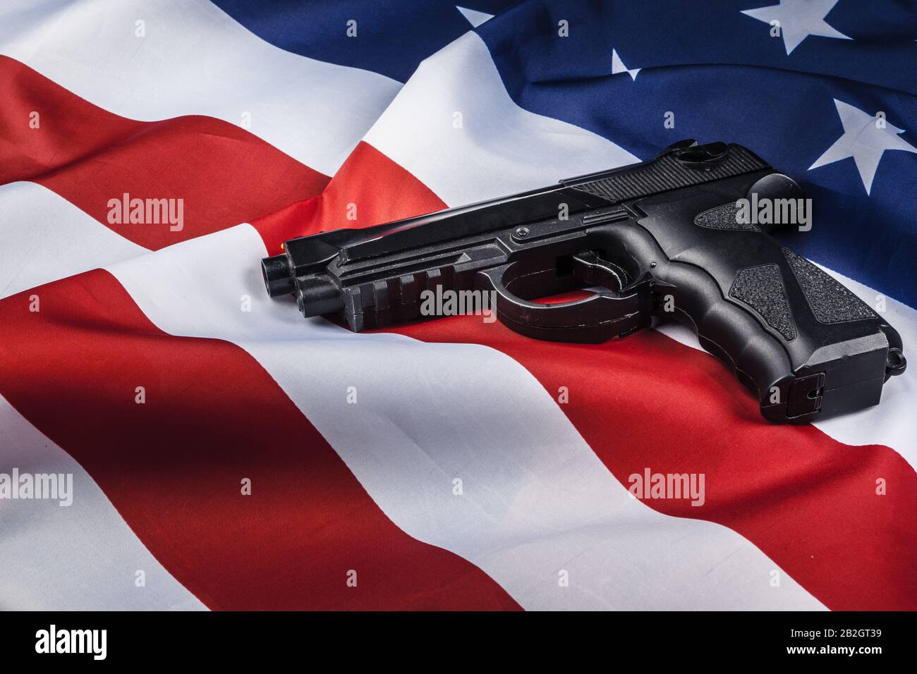 American Flag And Gun High Resolution Stock Photography and Images - Alamy