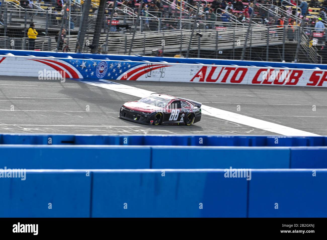 NASCAR Cup Series driver Alex Bowman (88) during the NASCAR Auto Club ...