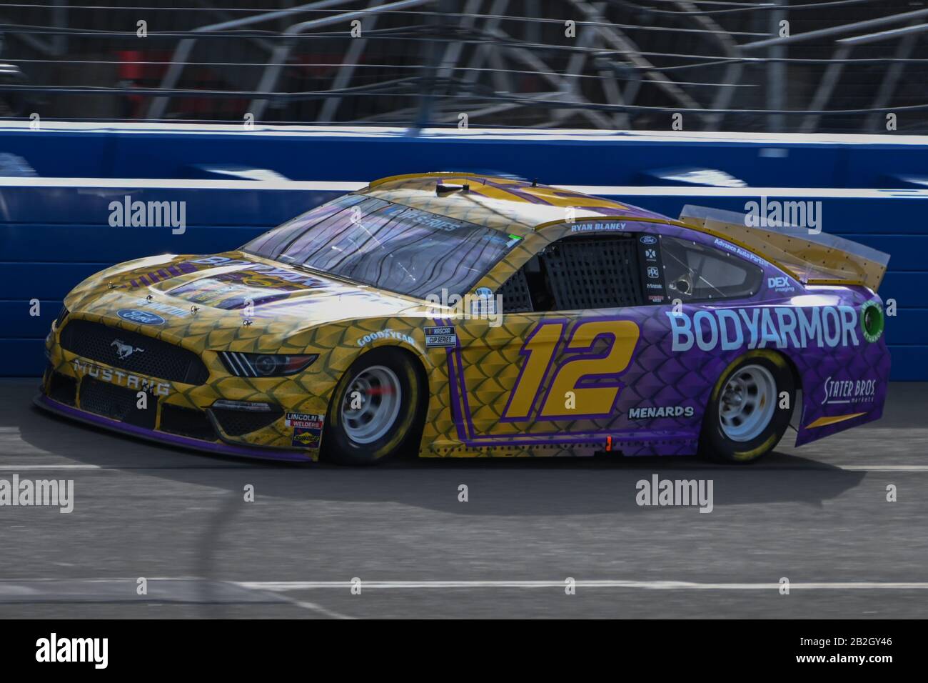 NASCAR Cup Series driver Ryan Blaney (12) during the NASCAR Auto Club ...