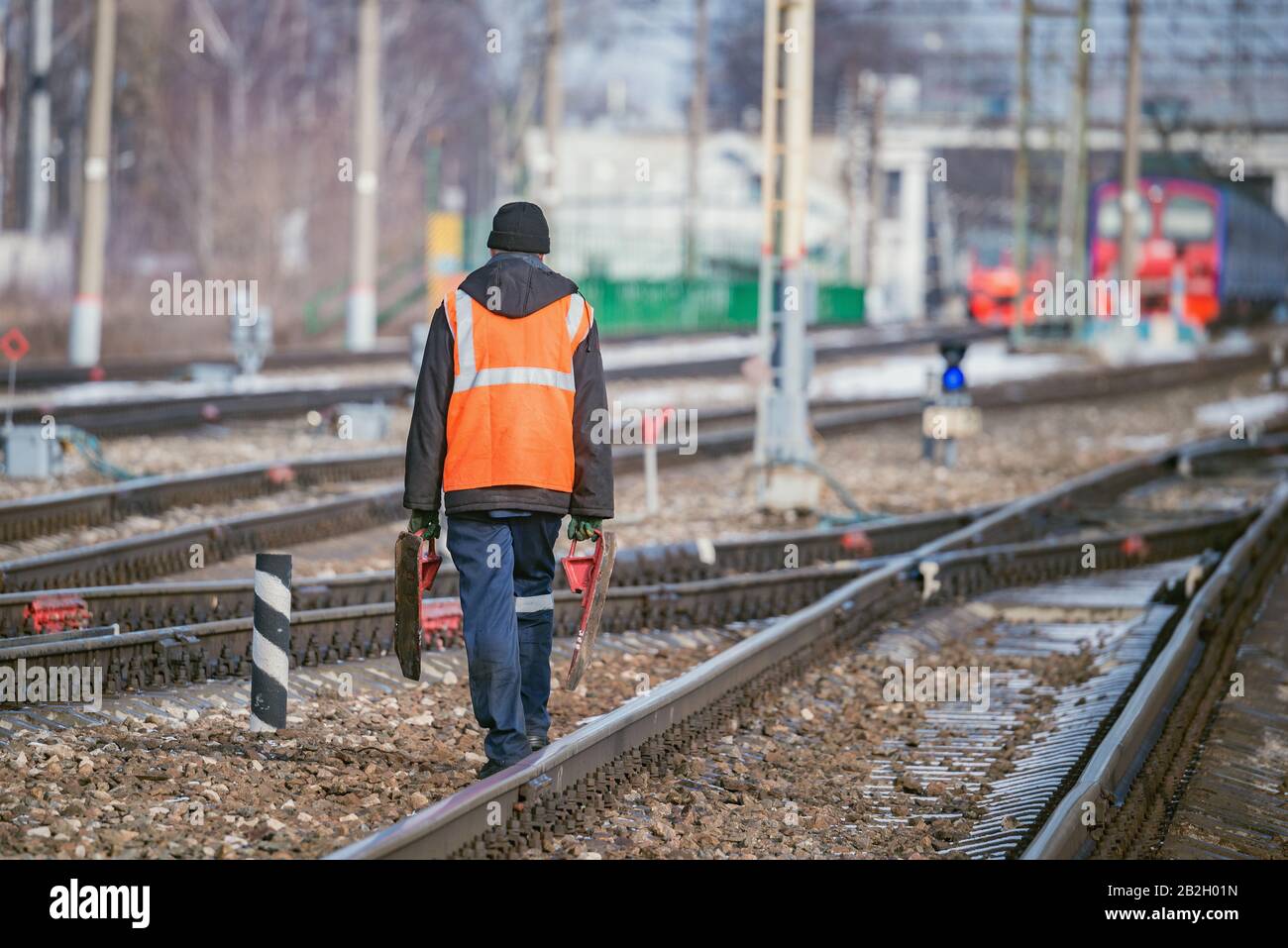 Track worker uniform railroad hi-res stock photography and images - Alamy