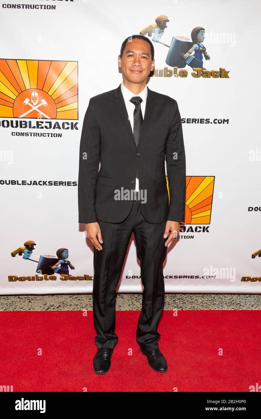 Los Angeles, USA. March 2, 2020. Tony Saddul attends the red carpet ...