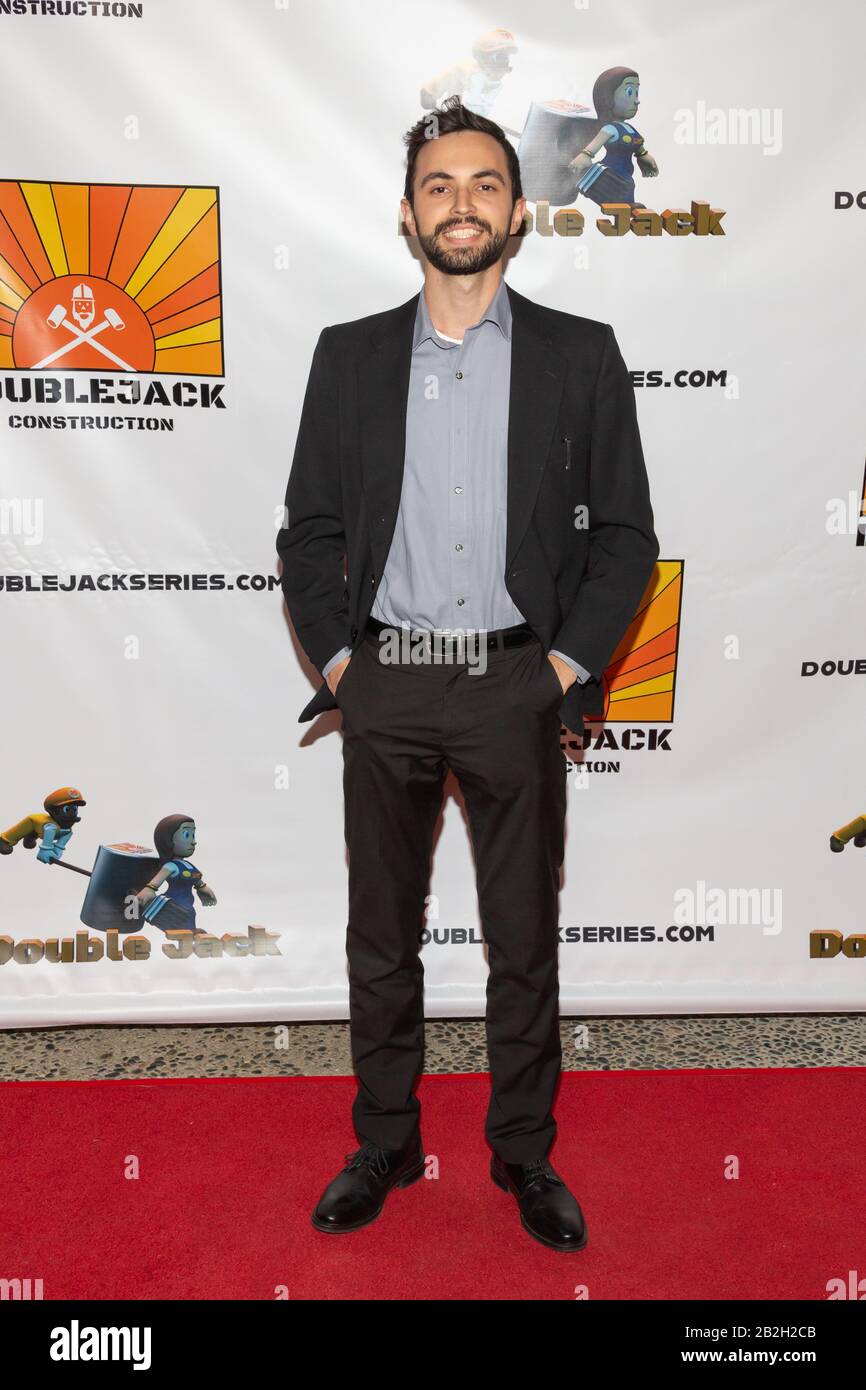 Los Angeles, USA. March 2, 2020. Dylan Lloyd attends the red carpet premiere for IGTV series ...