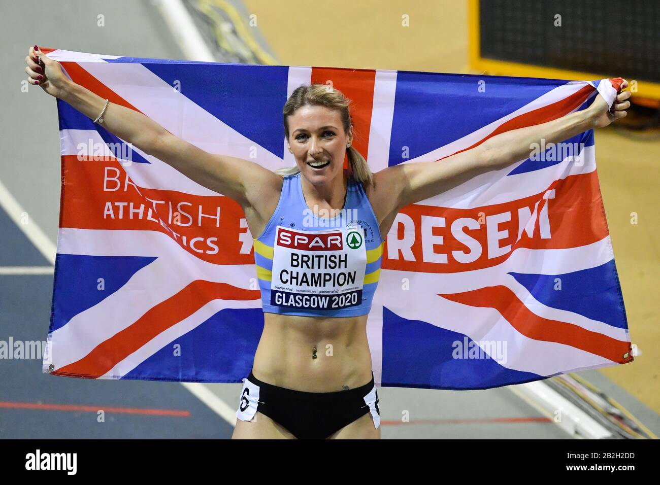 Jessie Knight celebrates after winning the Women's 400m in a time of 52 ...