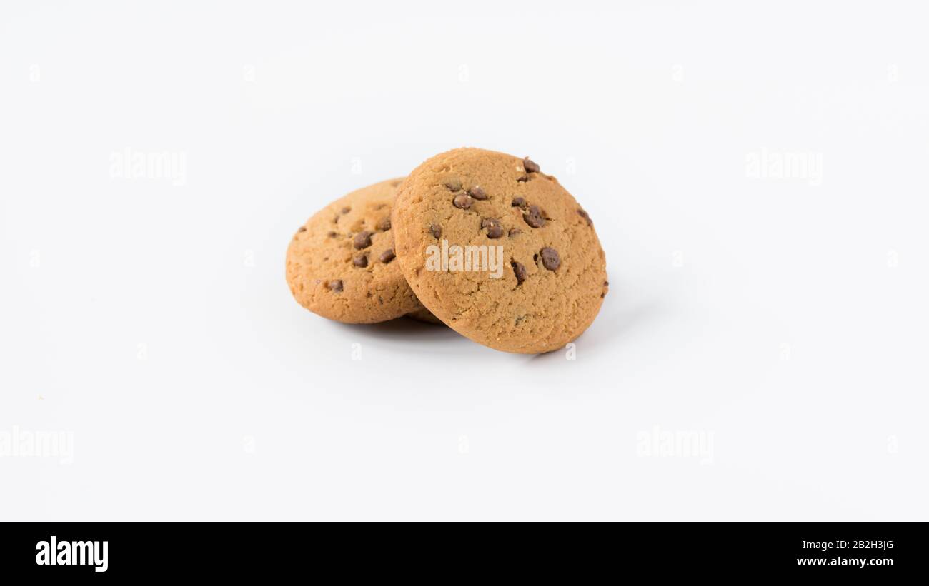 Cookies chocolate splash isolated on hi-res stock photography and ...