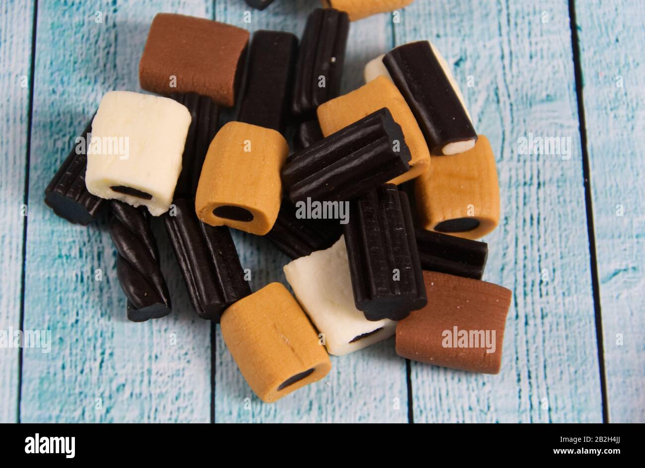 Black Licorice Candy Stock Photo - Alamy