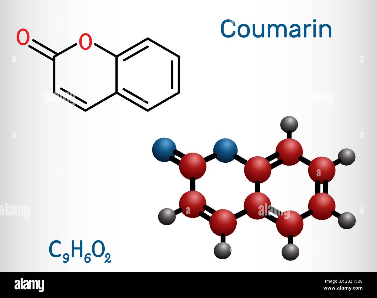 Coumarin molecular Stock Vector Images - Alamy