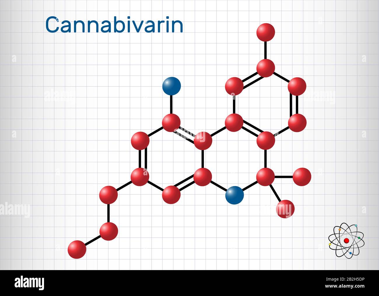 Cannabivarin cannabinoid molecule Stock Vector Images - Alamy
