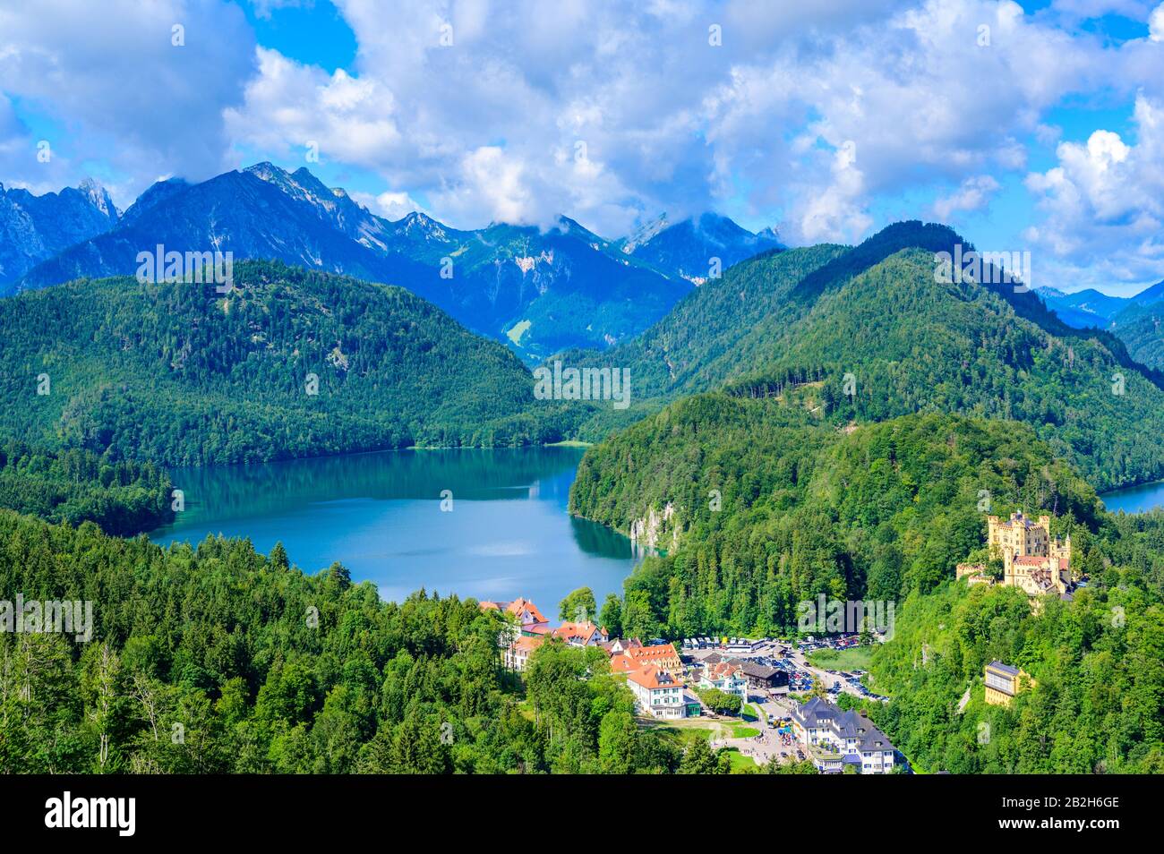 Alp lake near neuschwanstein castle hi-res stock photography and images ...