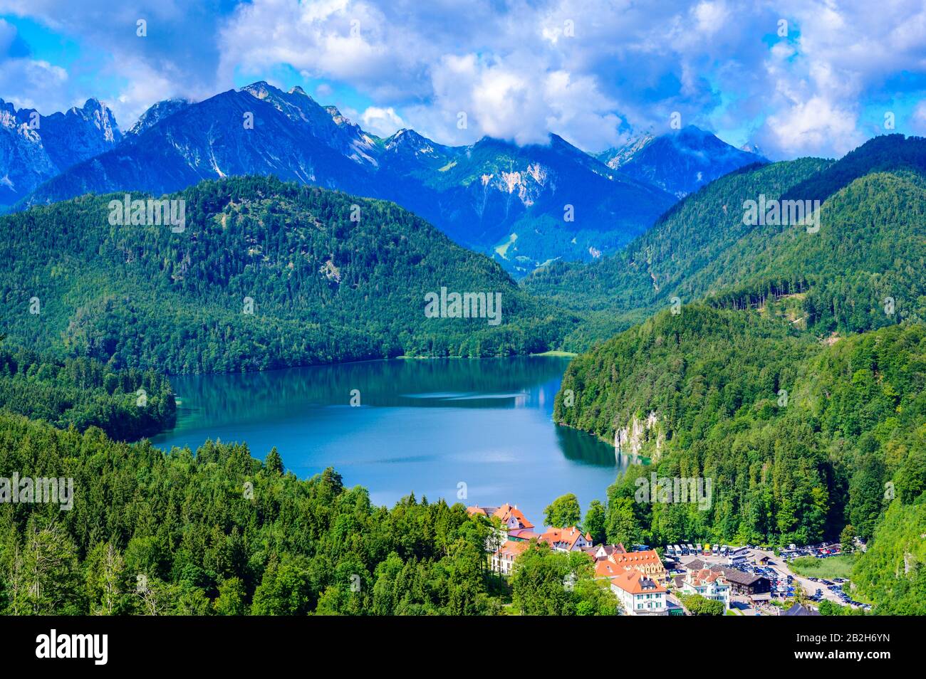 Alp lake near neuschwanstein castle hi-res stock photography and images ...