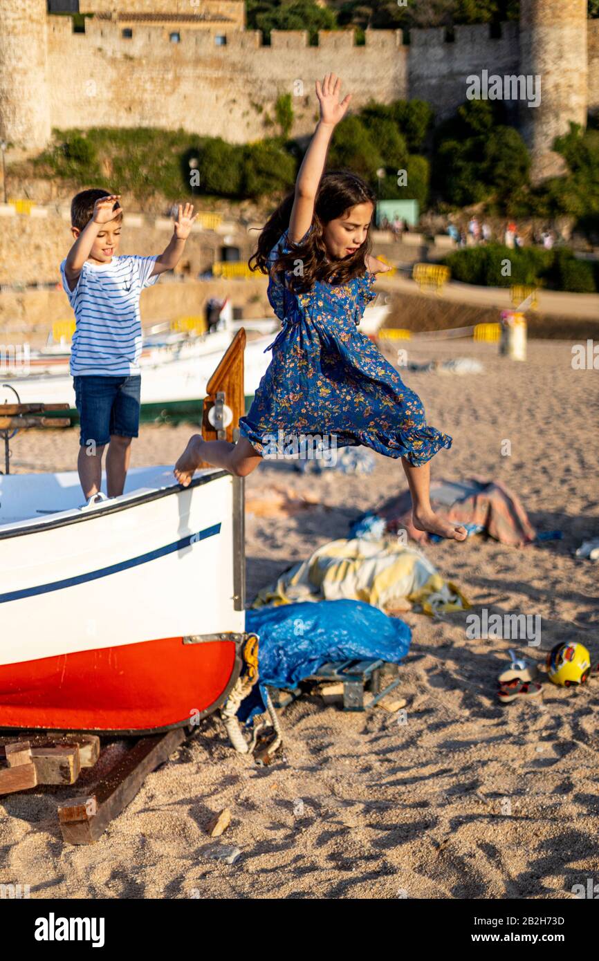 Jumping from a boat hi-res stock photography and images - Alamy