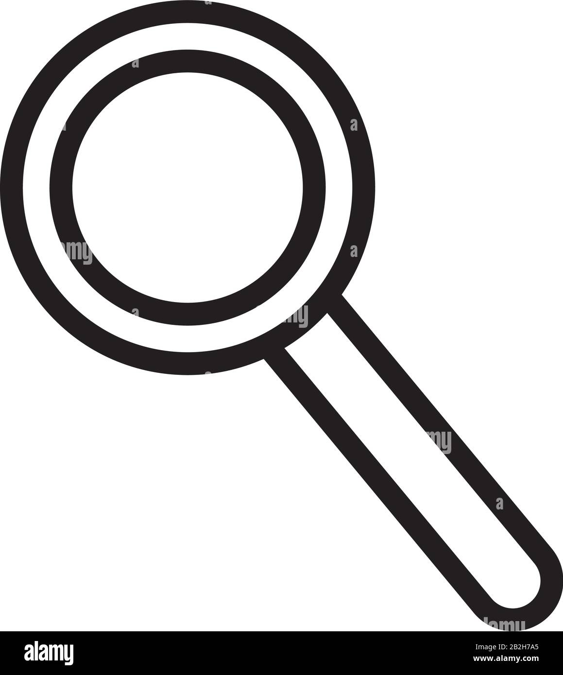 magnifying glass line style icon Stock Vector Image & Art - Alamy