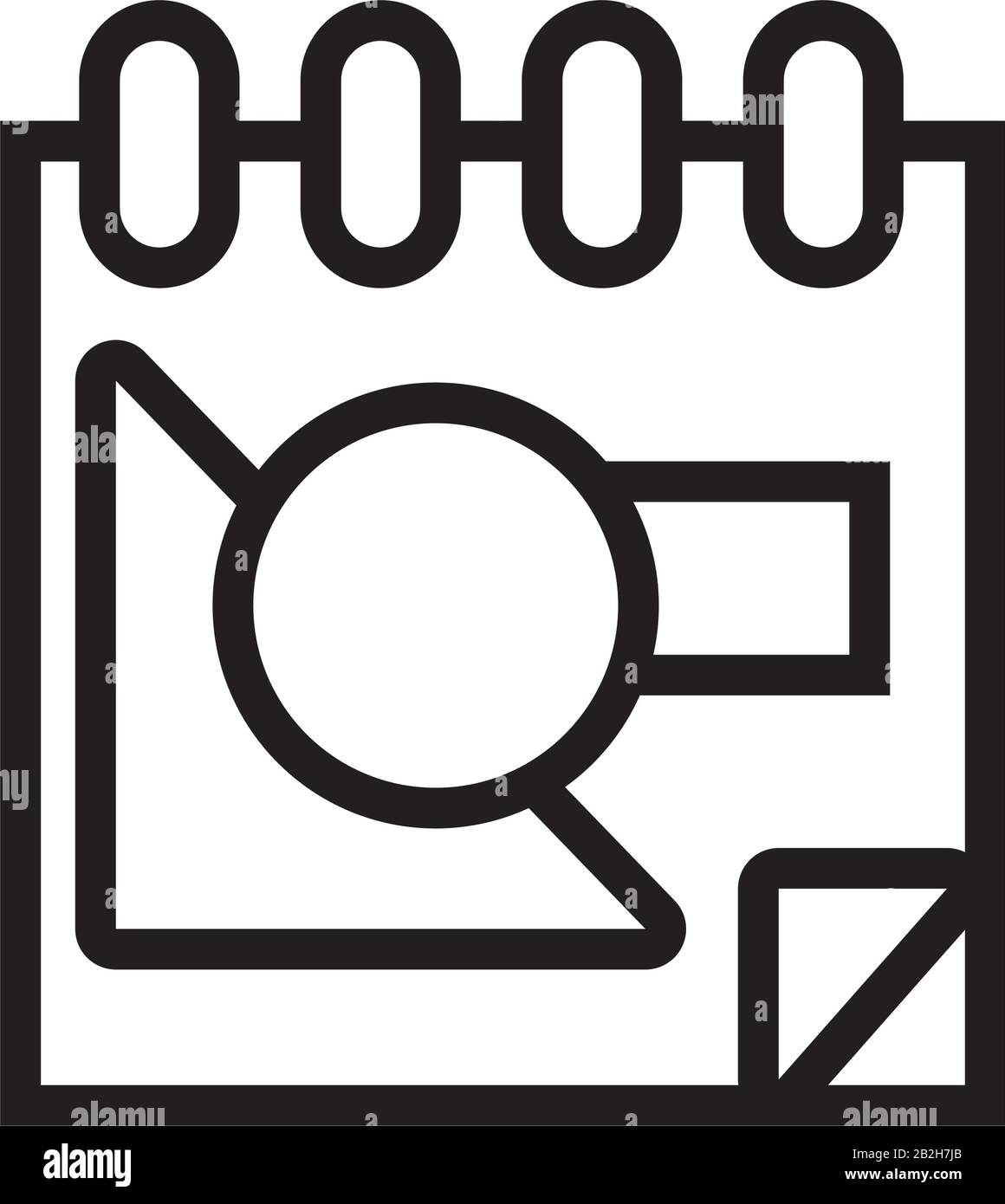 calendar with figures geometrics designer line style icon Stock Vector ...