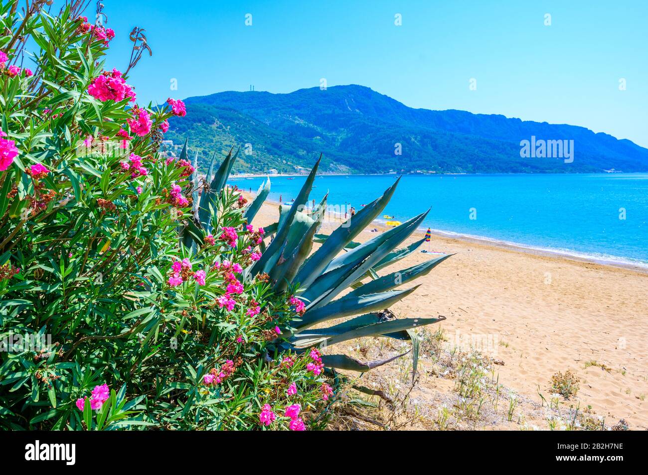 Agios stefanos beach corfu hi-res stock photography and images - Alamy