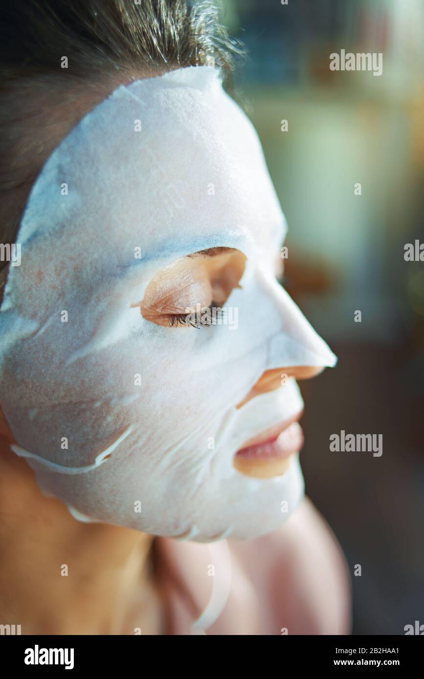 Rejuvenating mask on face young hi-res stock photography and images - Alamy