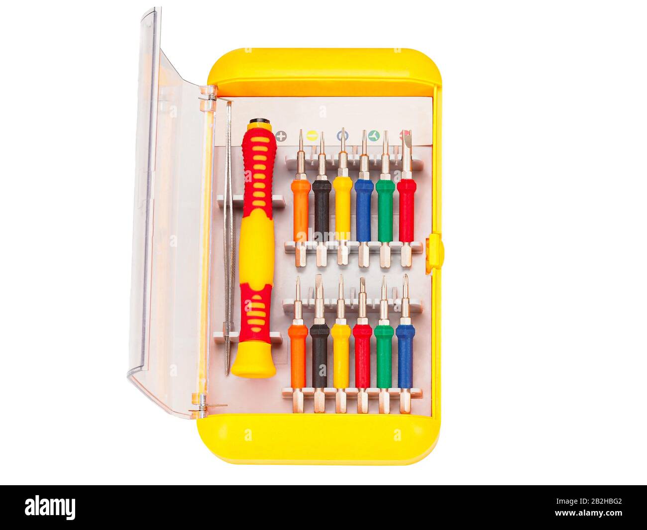 Set of Screwdrivers inside Toolbox, Screwdrivers Set, Box with Set of ...