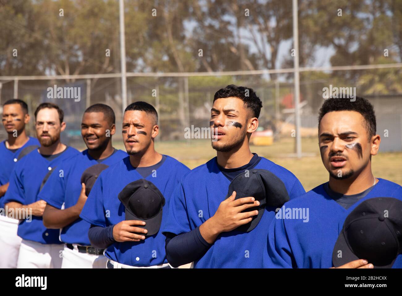 National anthem baseball hi-res stock photography and images - Alamy