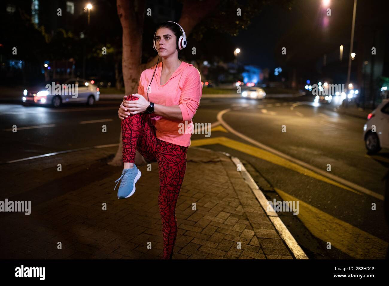 Girl Running Away At Night