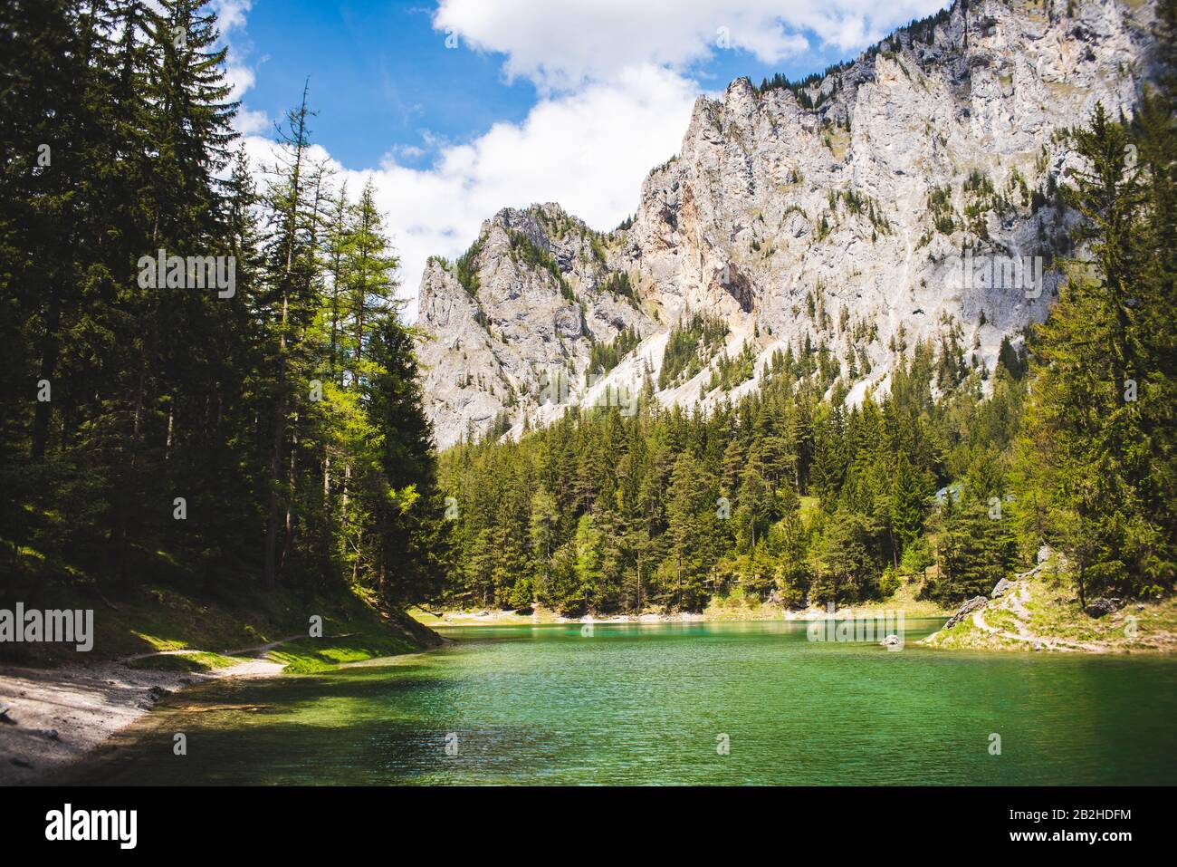 Green Lake landscape in Styria, Austria. Gruner See place to visit ...