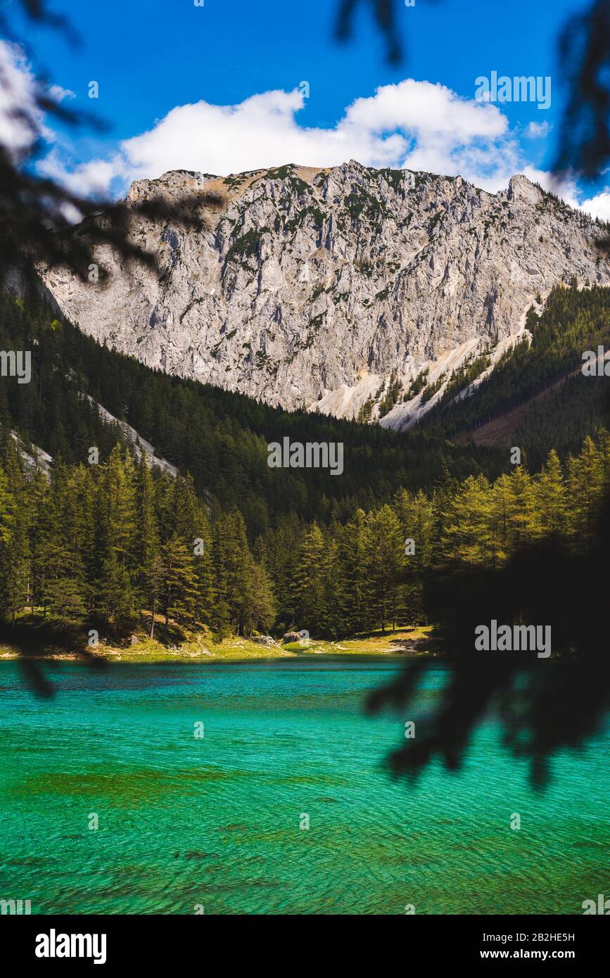Green Lake landscape in Styria, Austria. Gruner See place to visit ...