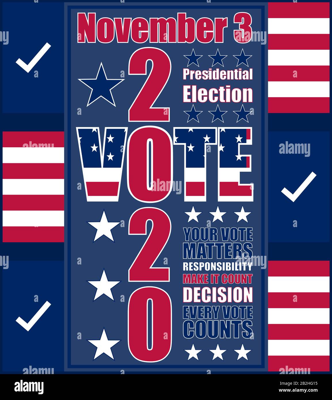 Vector illustration on the 2020 presidential election in the United ...