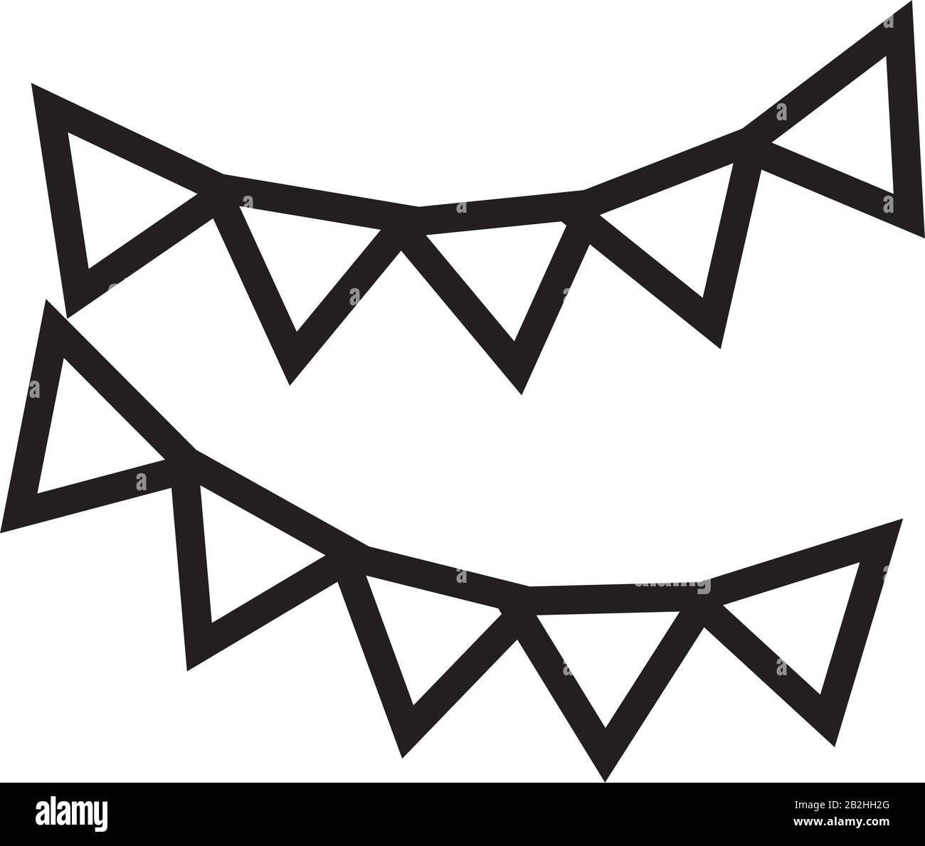 Hanging pennants Black and White Stock Photos & Images - Alamy