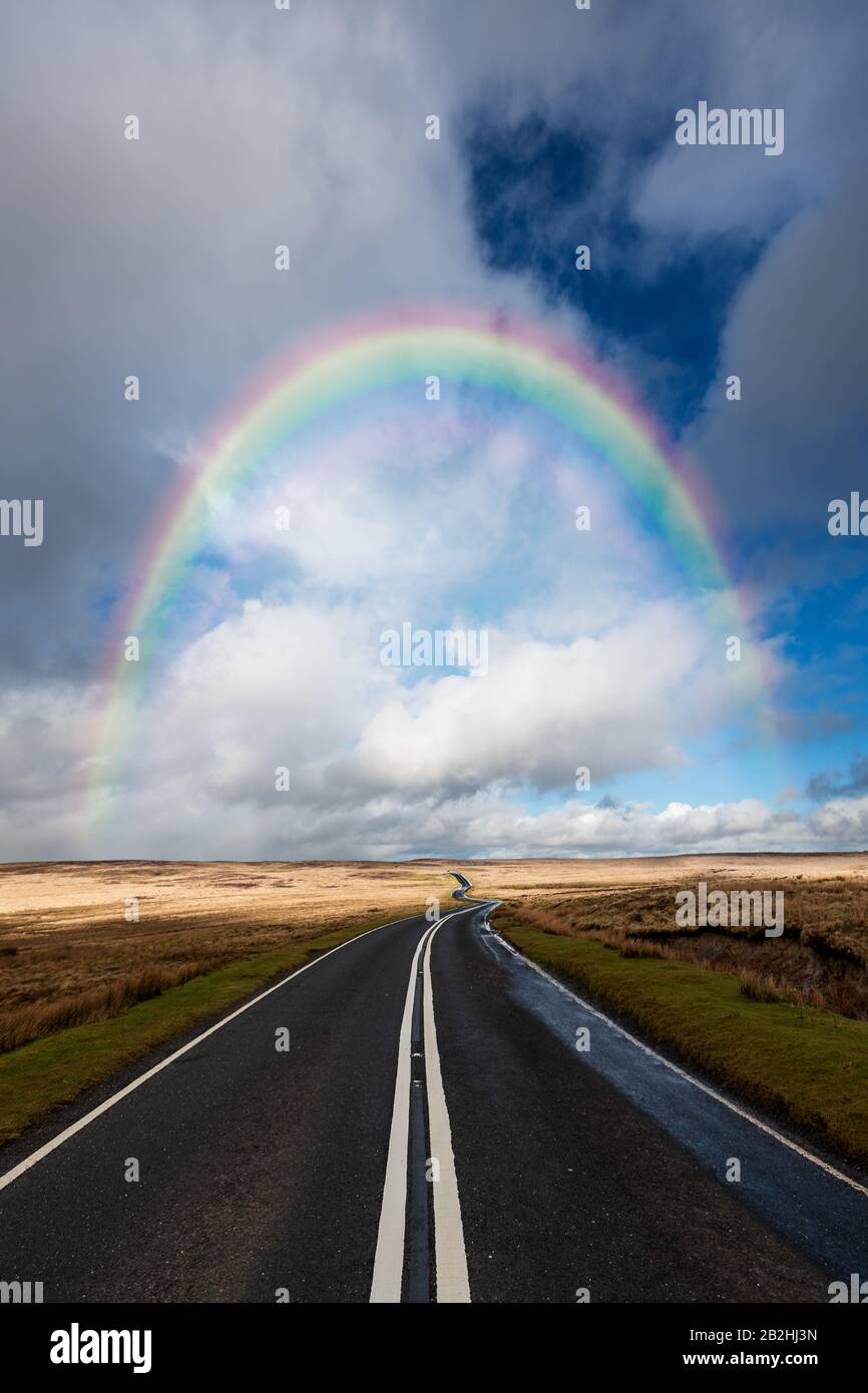 Rainbow road hi-res stock photography and images - Alamy