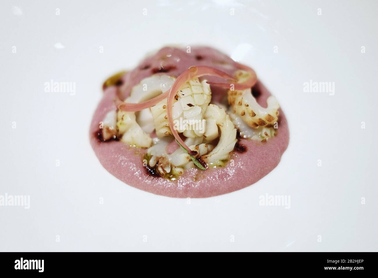 Cuttlefish in pink sauce, Venissa Restaurant, Food and dining on the ...